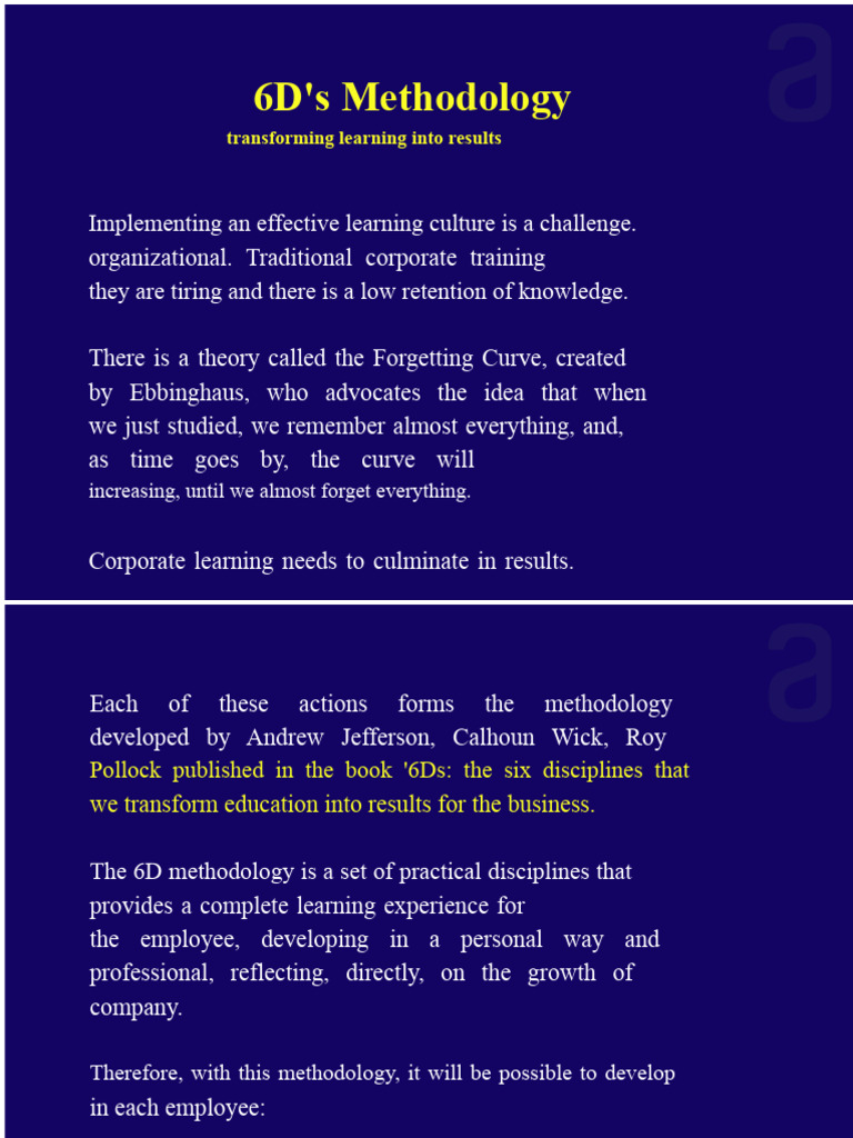 6D Methodology for Effective Learning | PDF | Learning | Methodology