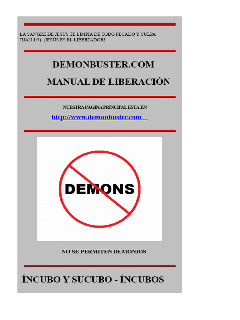 Liberación de Íncubos y Súcubos | PDF | Demonios | Pesadilla
