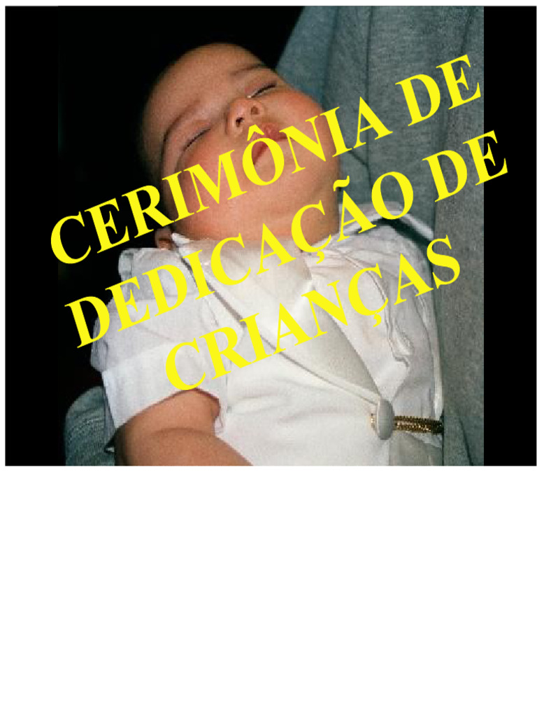 Children's Dedication Ceremony Guide | PDF | Prayer | Elder (Christianity)