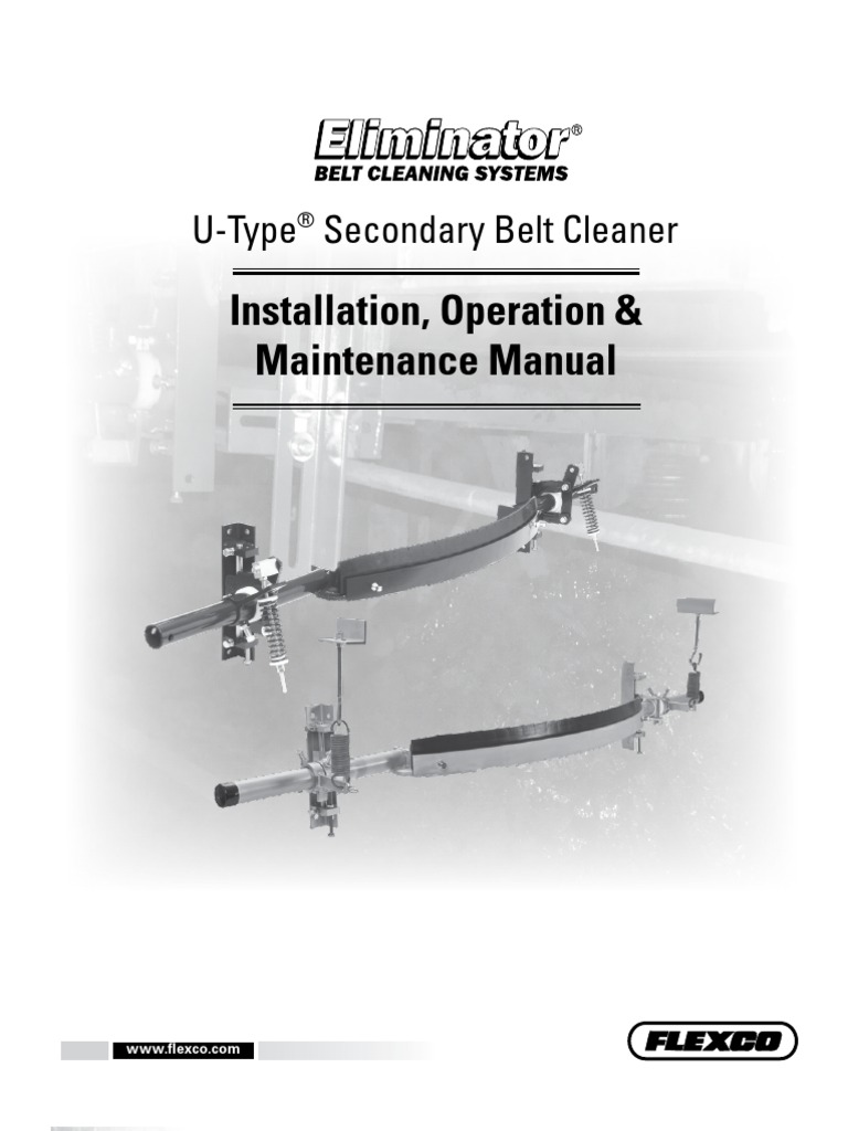 Flexco - Belt Scraper - U Type Installation Manual 2011 | PDF | Nut ...