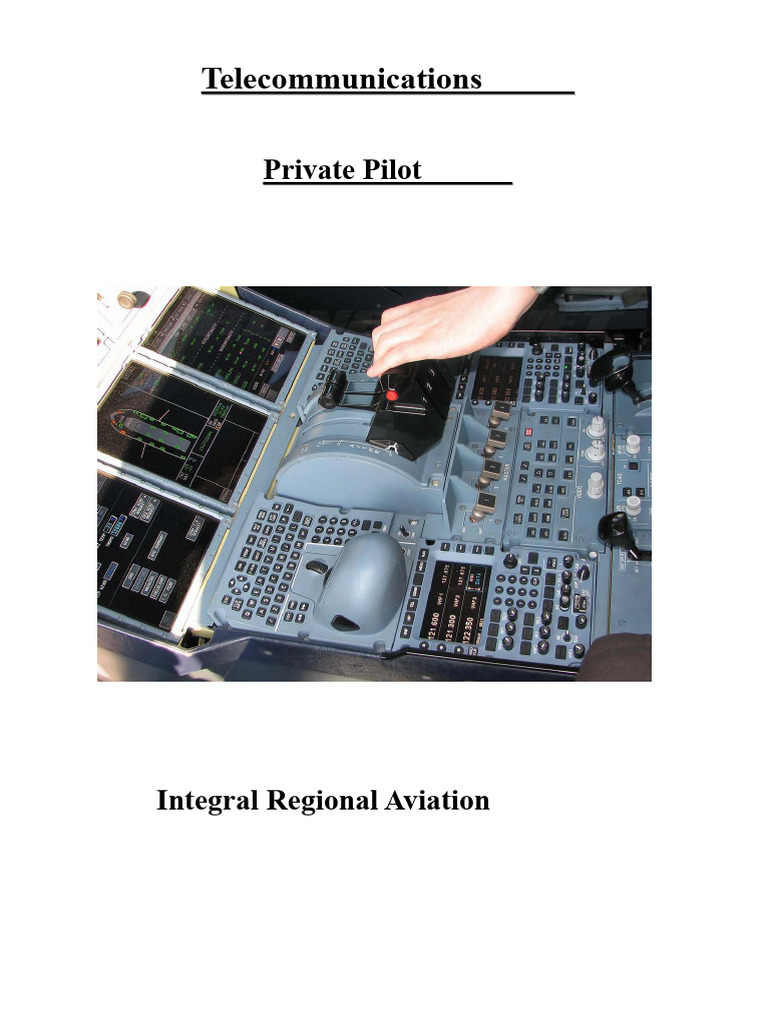 Telecommunications for Private Pilots | PDF | Instrument Flight Rules ...