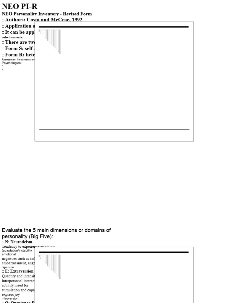 Neo-Pi R | PDF | Extraversion And Introversion | Personality Psychology