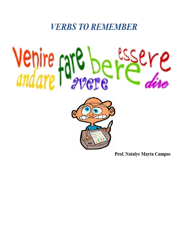 Verbs in Are - Ere - Ire | PDF