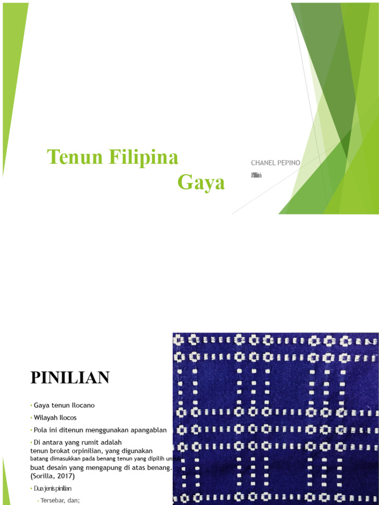 Gaya Tenun Tradisional Filipina | PDF