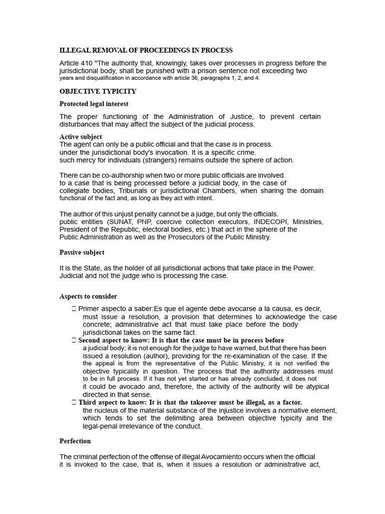 Illegal Judicial Process Interference | PDF | Crimes | Crime & Violence