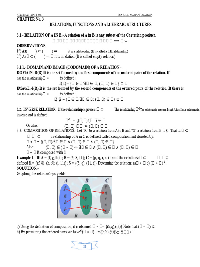 Theme 3 (Relations, Functions, and Algebraic Structures) | PDF | Group (Mathematics) | Function ...