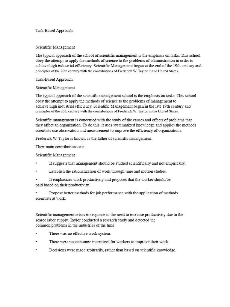 Task-Based Approach | PDF | Science | Psychology