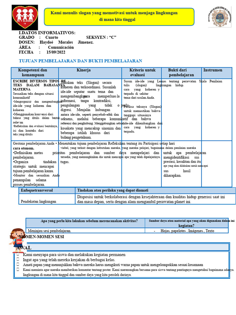 Komunikasi_Kami menulis slogan UNTUK MEMOTIVASI PERAWATAN LINGKUNGAN HIDUP | PDF