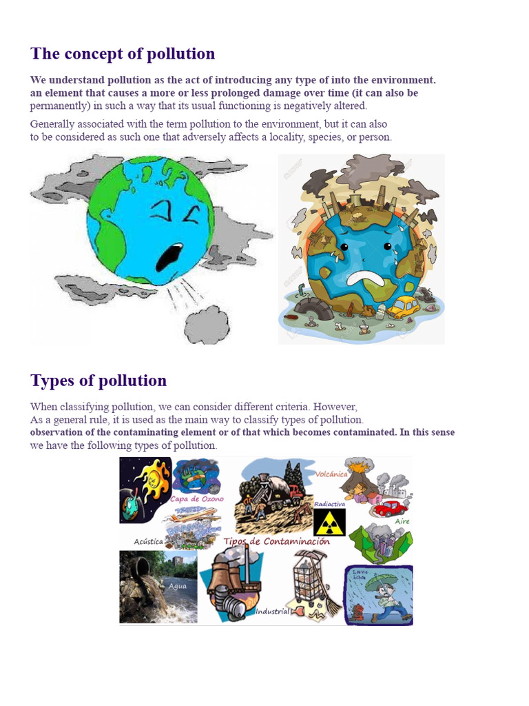 The Concept of Pollution | PDF