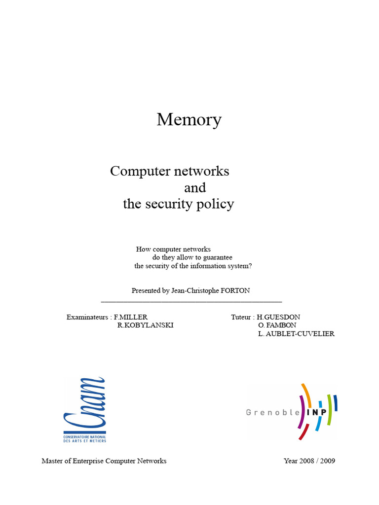Memory | PDF | Computer Network | Internet Protocols