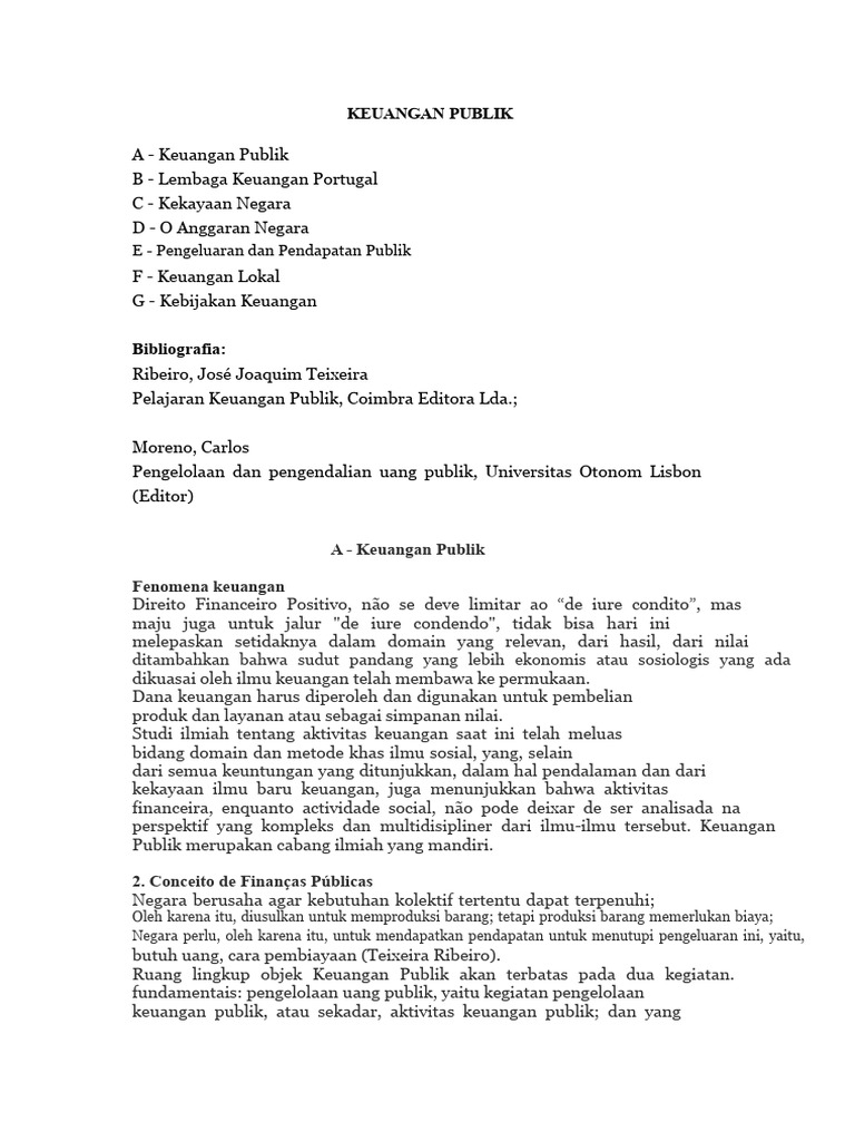 KEUANGAN PUBLIK | PDF
