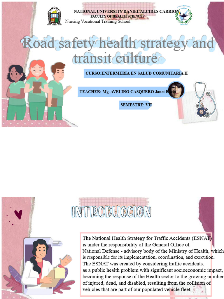 Health Strategy For Road Safety and Traffic Culture | PDF | Traffic ...