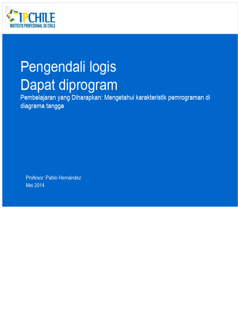Pemrograman PLC dengan Diagram Tangga | PDF