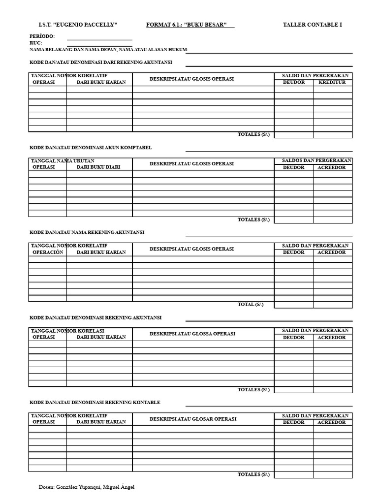 Format Buku - Besar PDF | PDF
