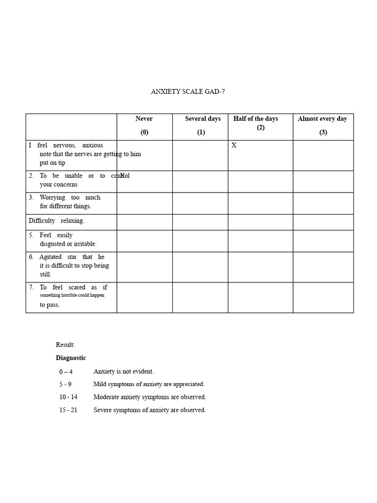 Gad 7 | PDF