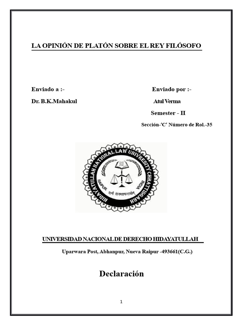 La Visión de Platón Sobre El Rey Filósofo | PDF | Platón | Democracia
