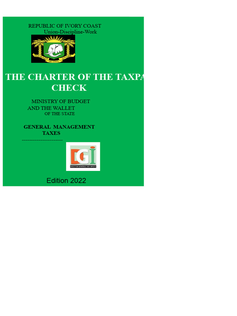 THE_CHARTER_OF_THE_TAXPAYER_VERIFIED_2022 | PDF | Taxes | Audit