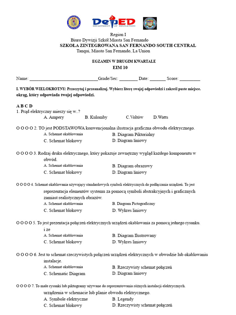 Egzamin Z Trzeciego Semestru Eim | PDF