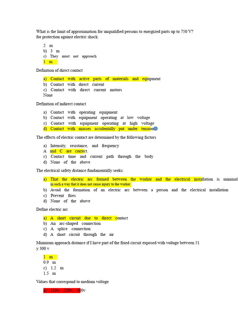 Electrical Exam | PDF | Voltage | High Voltage