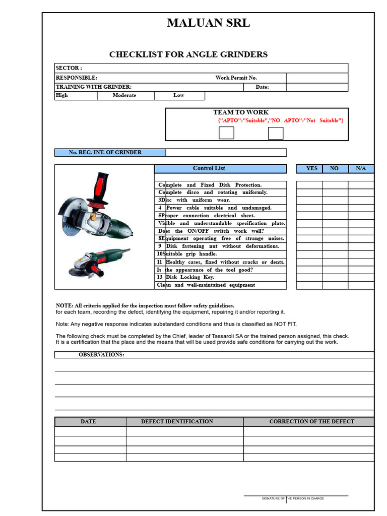 1 - Grinder Check | PDF