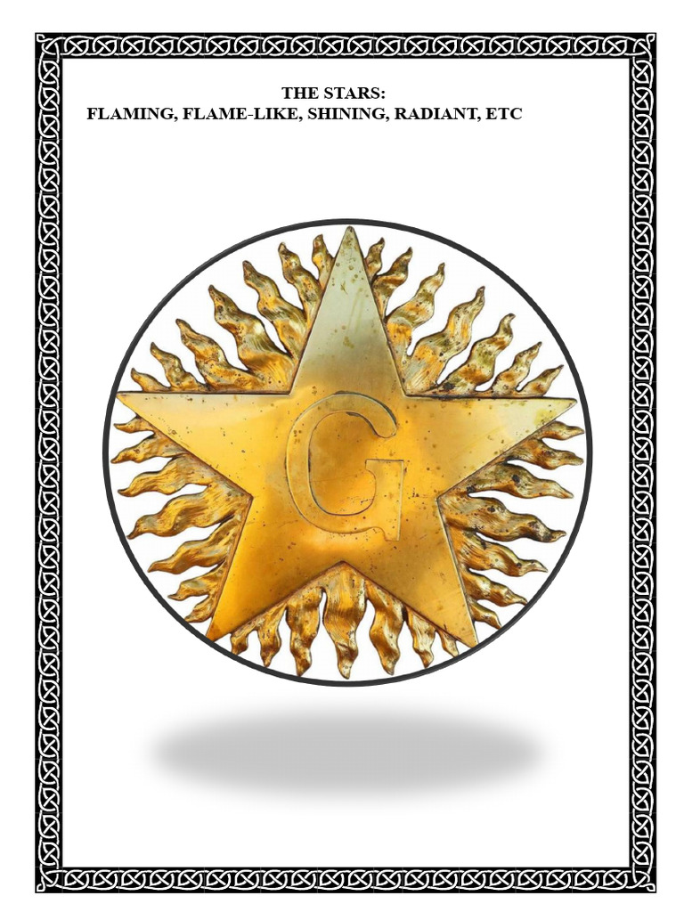 Masonic Symbolism of the Flaming Star | PDF | Theism | Dark Energy