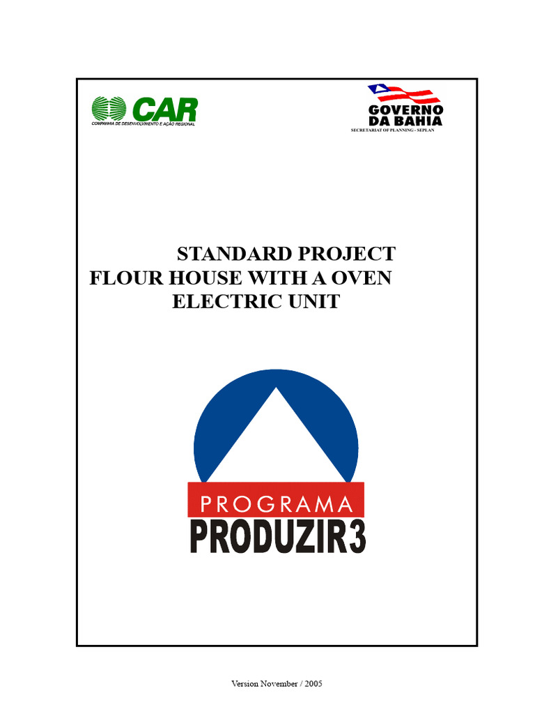 Standard Flour Mill House Project With An Electric Oven Unit | PDF ...