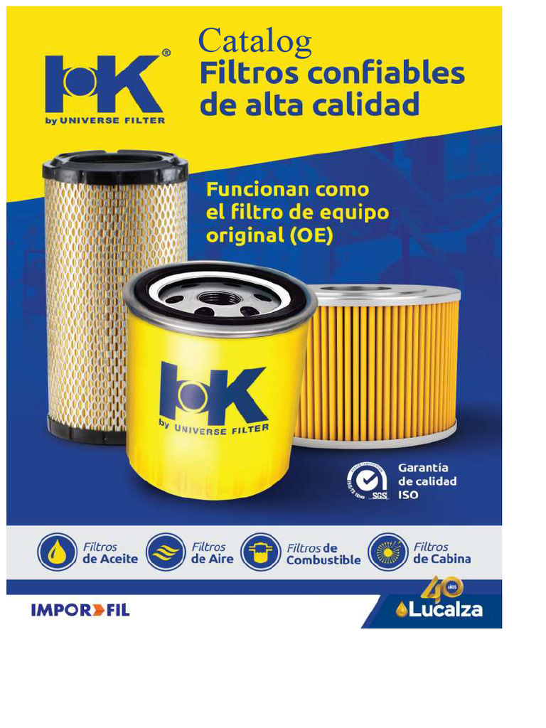 HK Filters Catalog Sep 2022 | PDF | Chevrolet | Industries