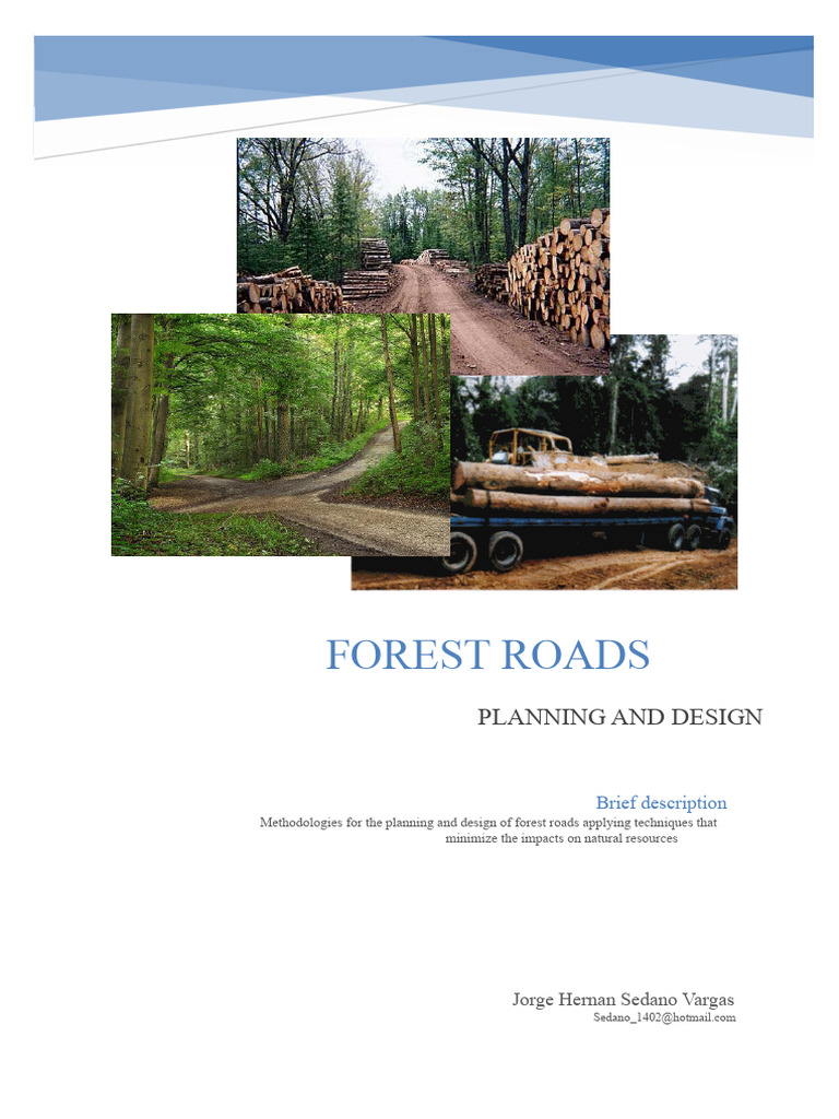 Forest Road Planning and Design Guide | PDF | Road | Agriculture