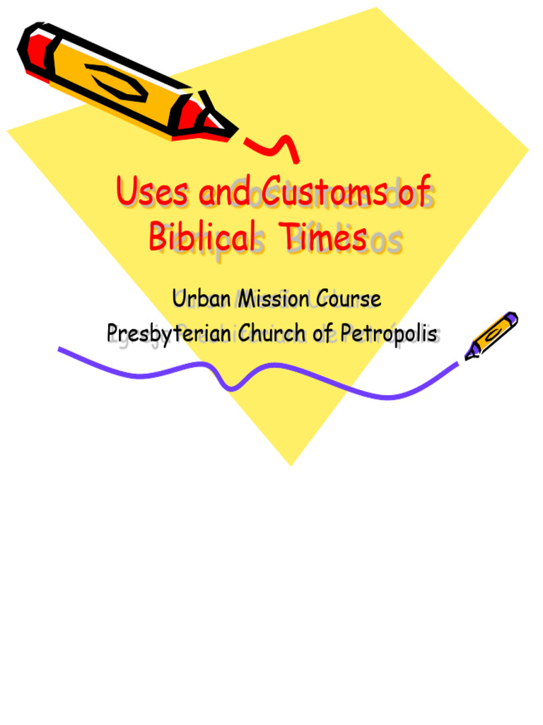 Uses and Customs of Biblical Times | PDF | Twelve Olympians | Zeus