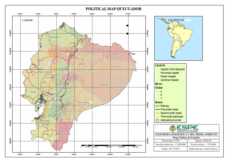 Political Map of Ecuador Overview | PDF | Ecuador