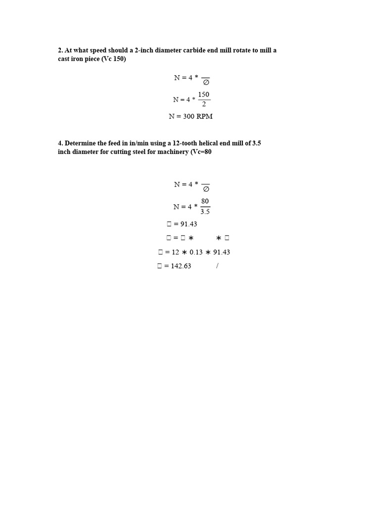 Milling Machine Exercises | PDF | Industrial Processes | Metals