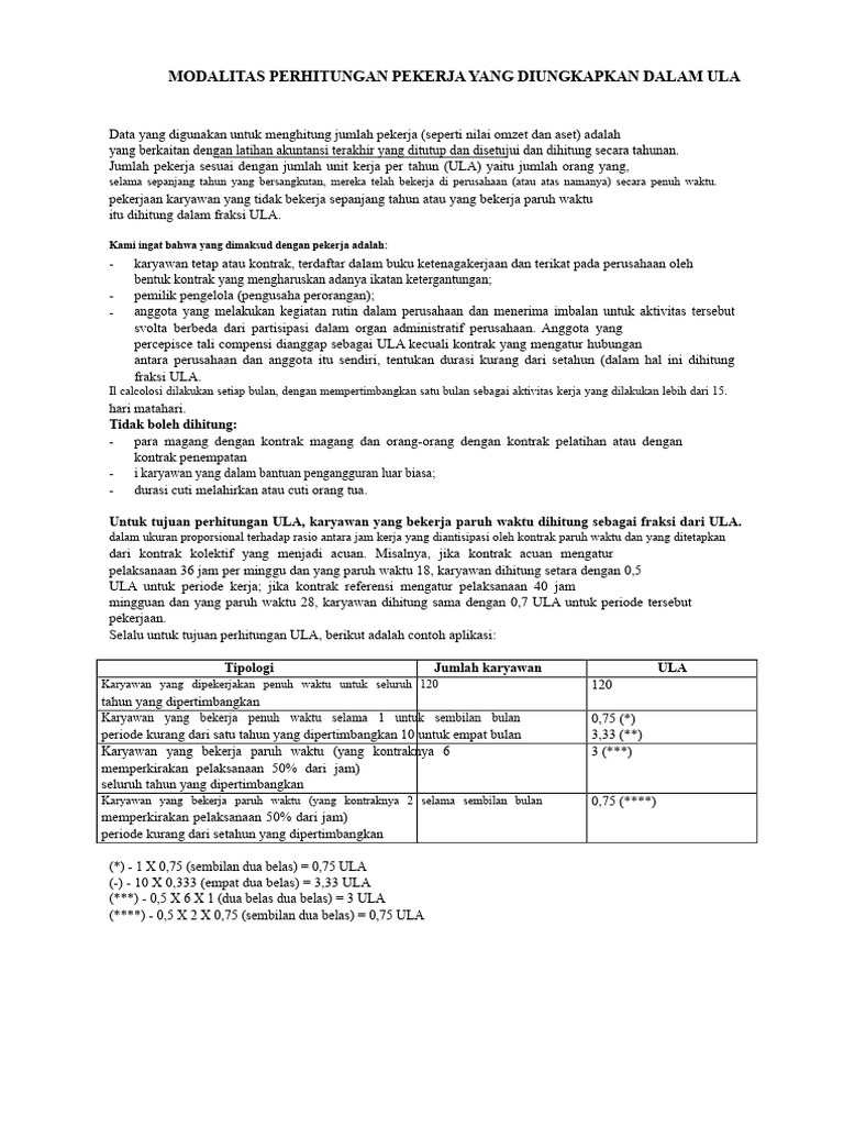 Perhitungan Ula | PDF