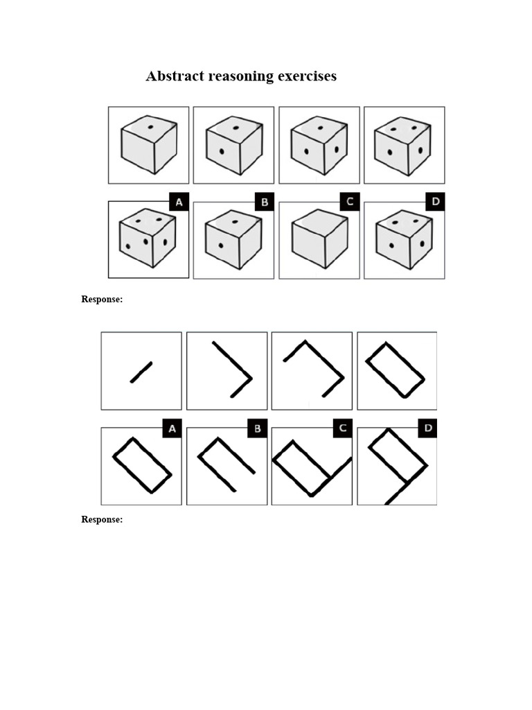 Abstract Reasoning Exercises - 1 | PDF