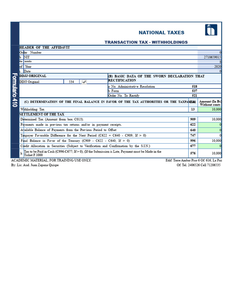 FORM 410.v2 IT | PDF | Economies | Business