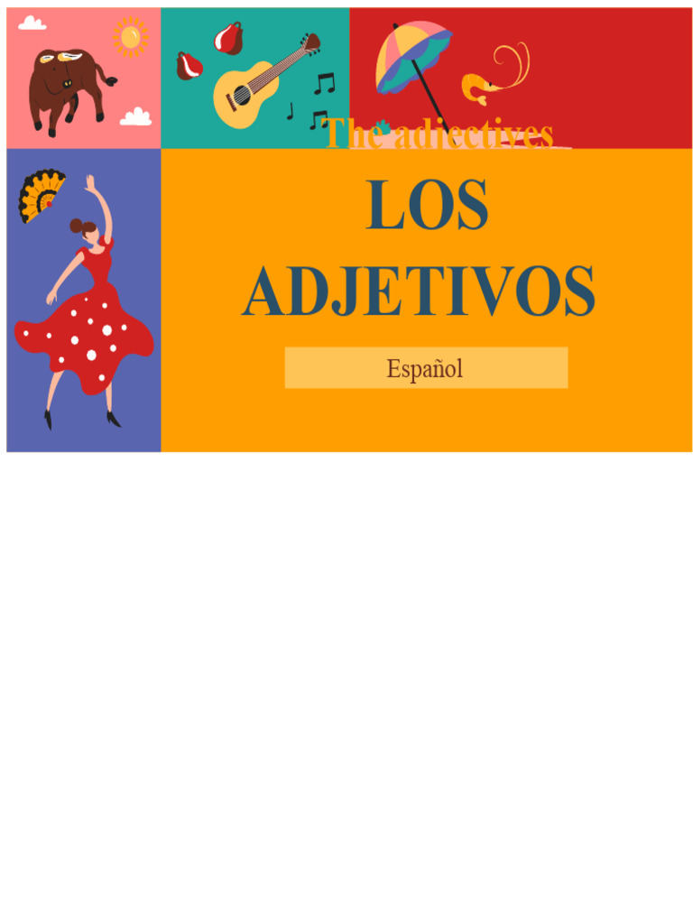 Guía Completa sobre Adjetivos en Español | PDF | Adjetivo | Género ...