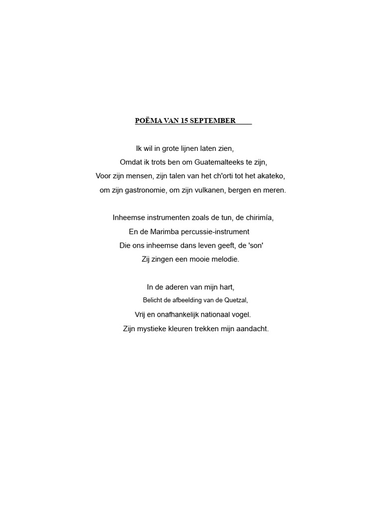 Gedicht van 15 september | PDF