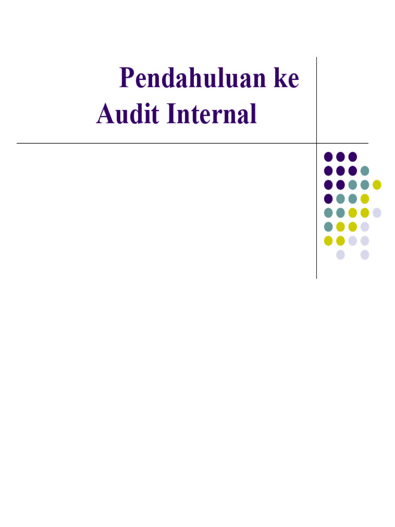 Pengantar Audit Internal | PDF