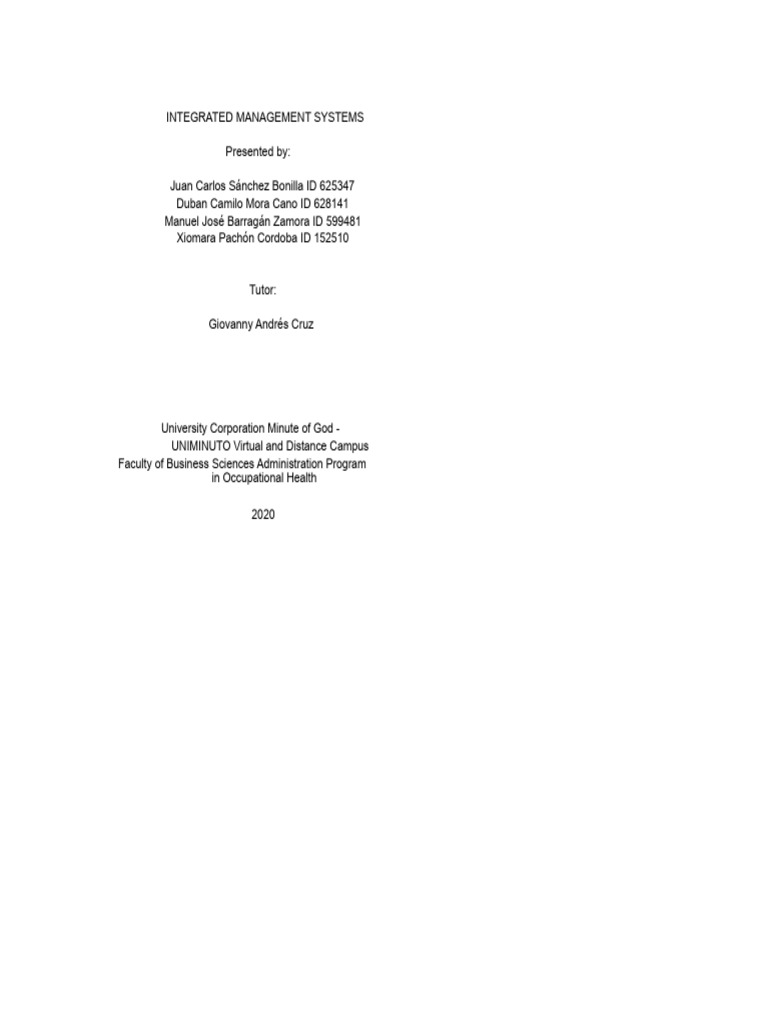 ISO 9001, 14001 and 45001 INTEGRATED SYSTEMS | PDF | Regulatory ...