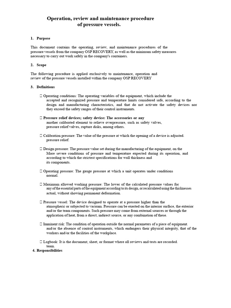 Operation procedures for review and maintenance | PDF | Calibration ...