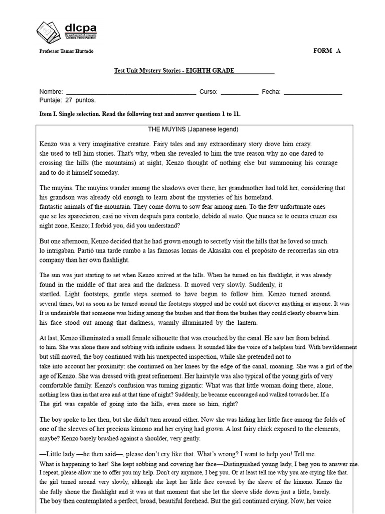 Unit Test Mystery Stories | PDF | Sherlock Holmes | Pronoun