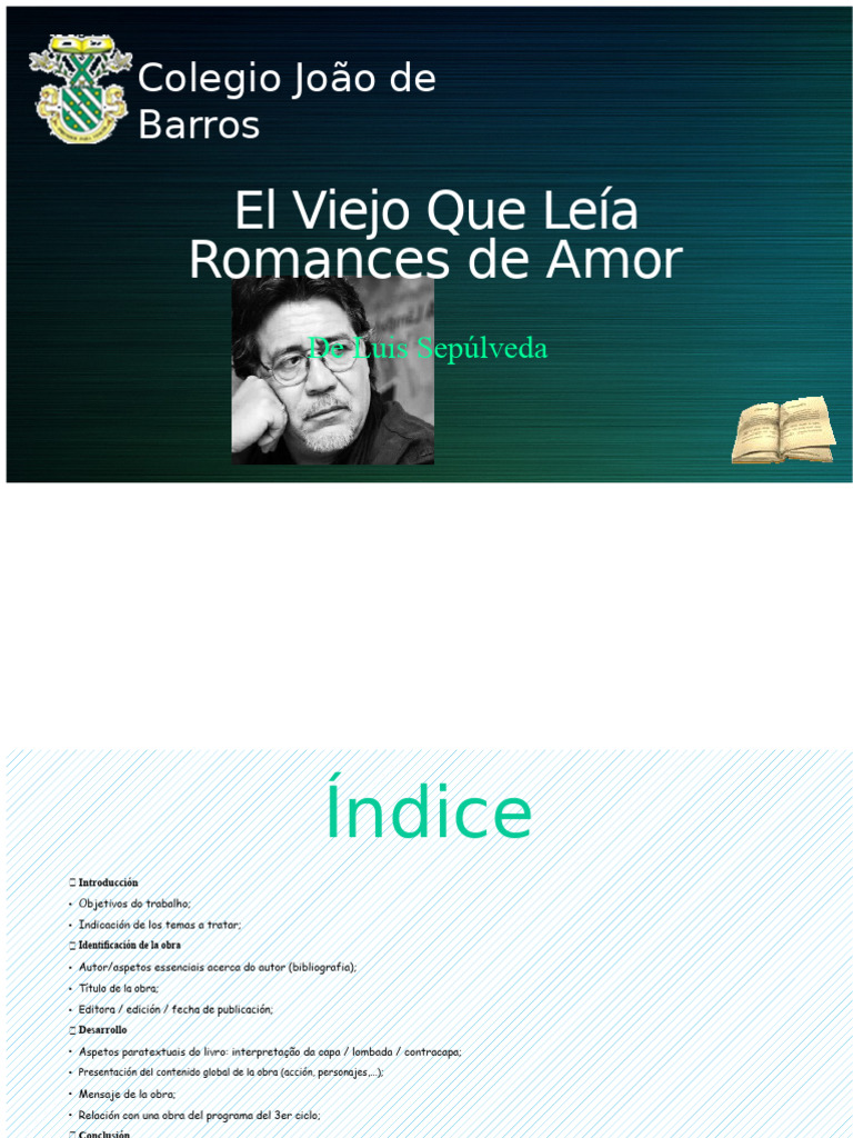 El Viejo Que Leía Novelas de Amor | PDF