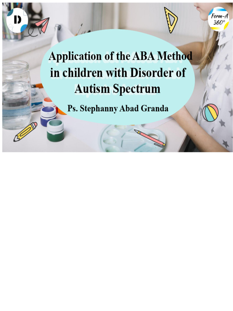 Application of The ABA Method in Children With ASD | PDF ...