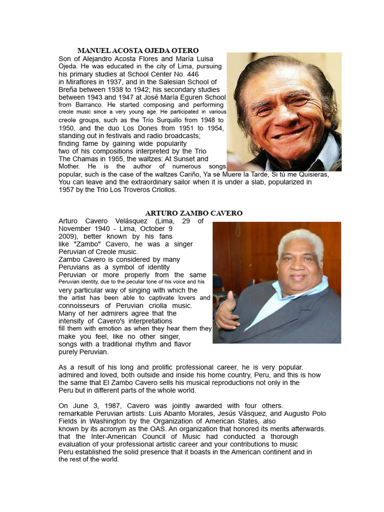 Creole Singers | PDF