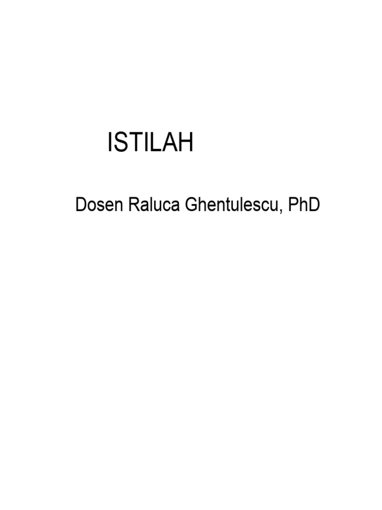 Pengantar Ilmu Terminologi dan Definisi | PDF
