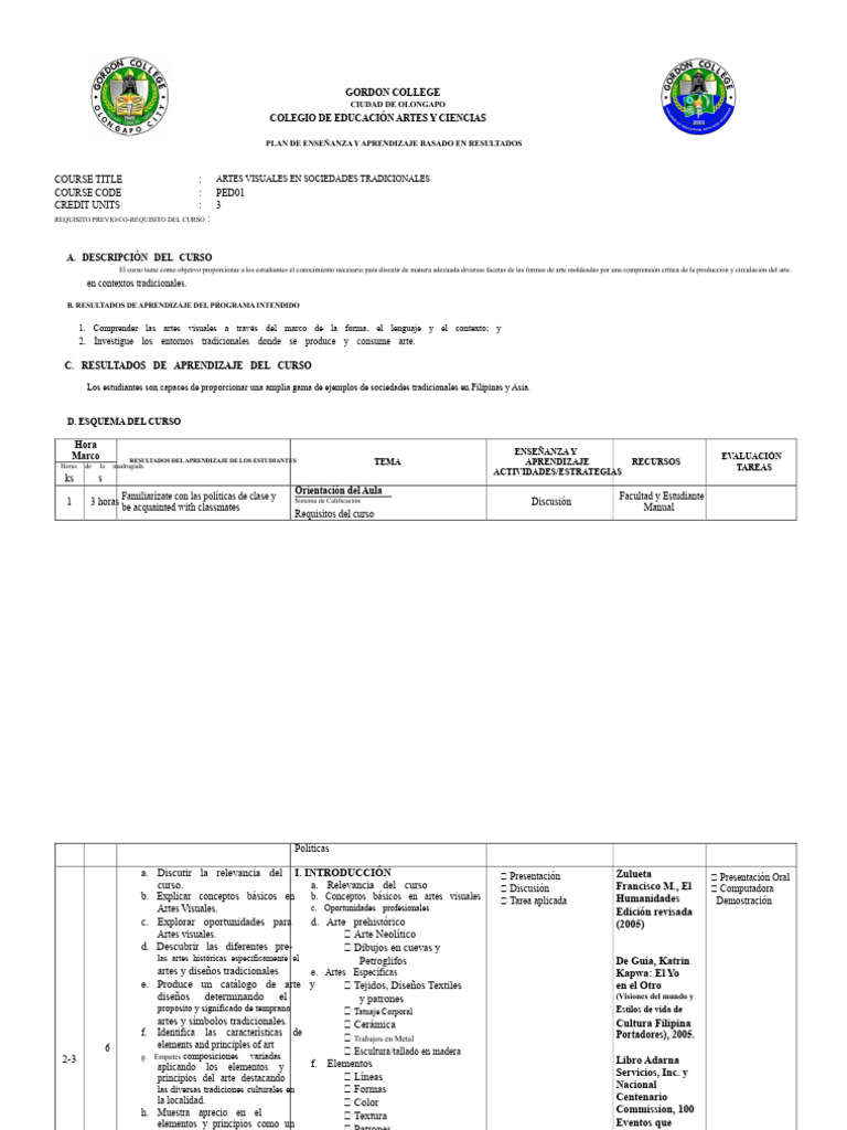 Obe Bcaed 1 PDF | PDF | Dibujo | Aprendizaje
