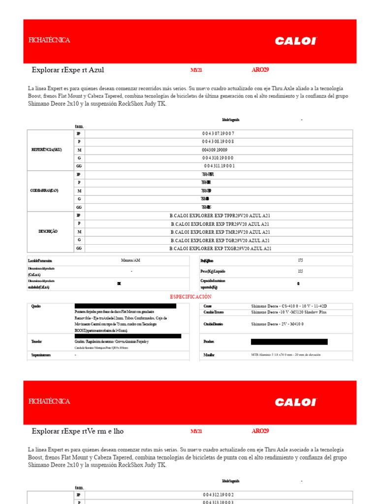 Ficha Técnica - Explorer Expert - Azul y Rojo MY21 | PDF | Vehículos ...
