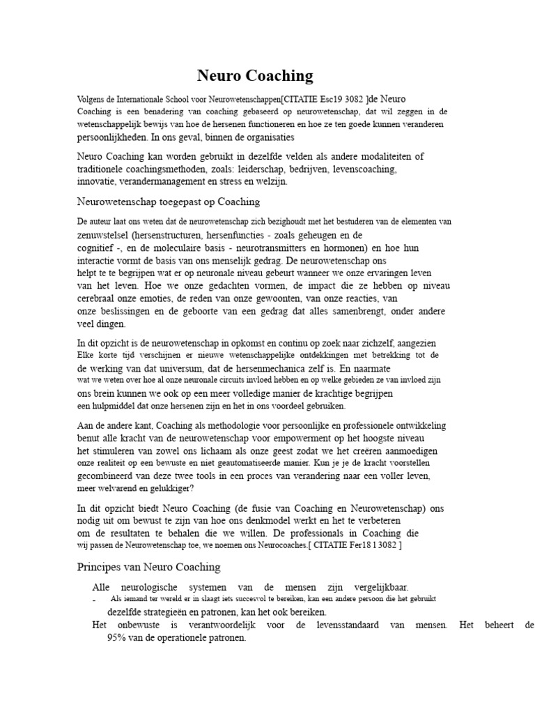 Neuro Coaching | PDF
