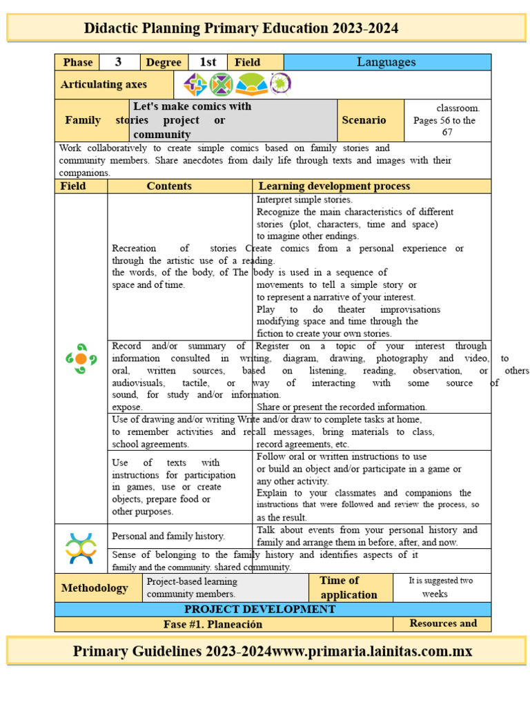 1st Grade March - 05 Let's create comics with family or community ...