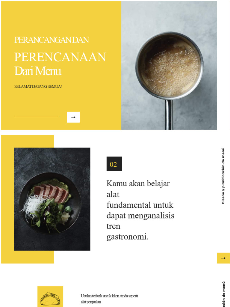 Panduan Lengkap Jenis Menu Gastronomi | PDF