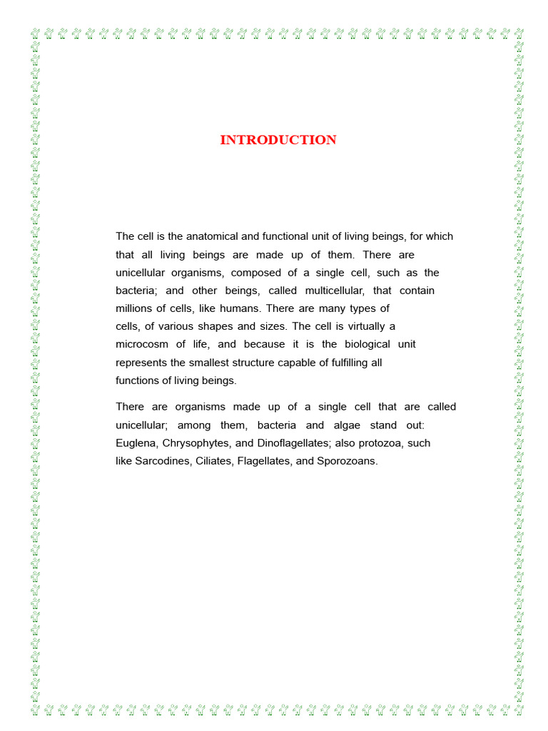 Monograph on Prokaryotic and Eukaryotic Cells | PDF | Cell (Biology ...